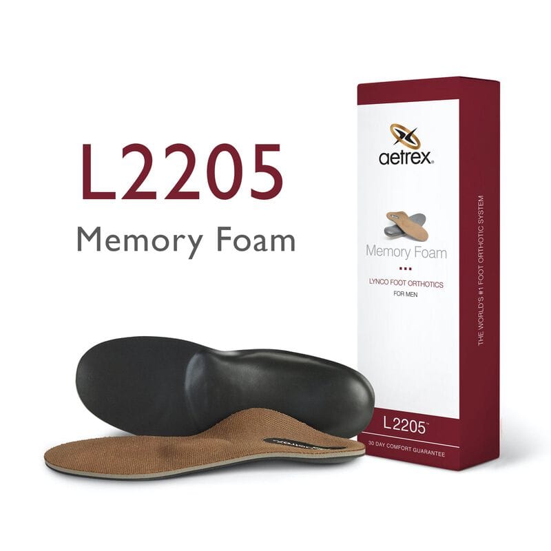 Men's Aetrex Lynco L2205 Memory Foam Orthotics With Metatarsal Support ...